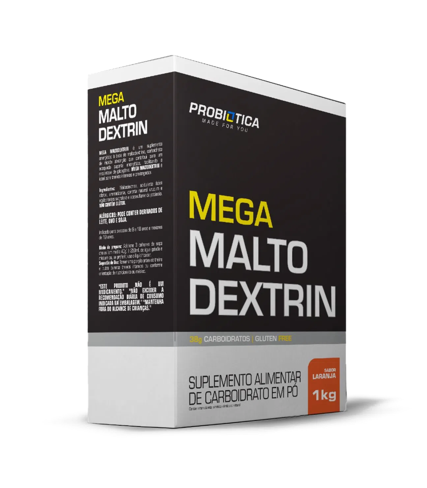 Mega Malto Dextrin 1kg - Laranja | Probiotica Portugal